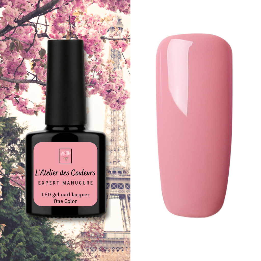Vernis semi permanent Rose Poudré - Rose Velours I L'Atelier des Couleurs